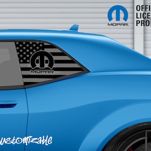 Dodge Challenger Quarter Window Decals - MOPAR Logo (set of 2 ...