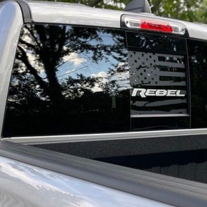 RAM Rebel Rear Sliding Window Decal (multiple Styles) (customizable) - Etsy