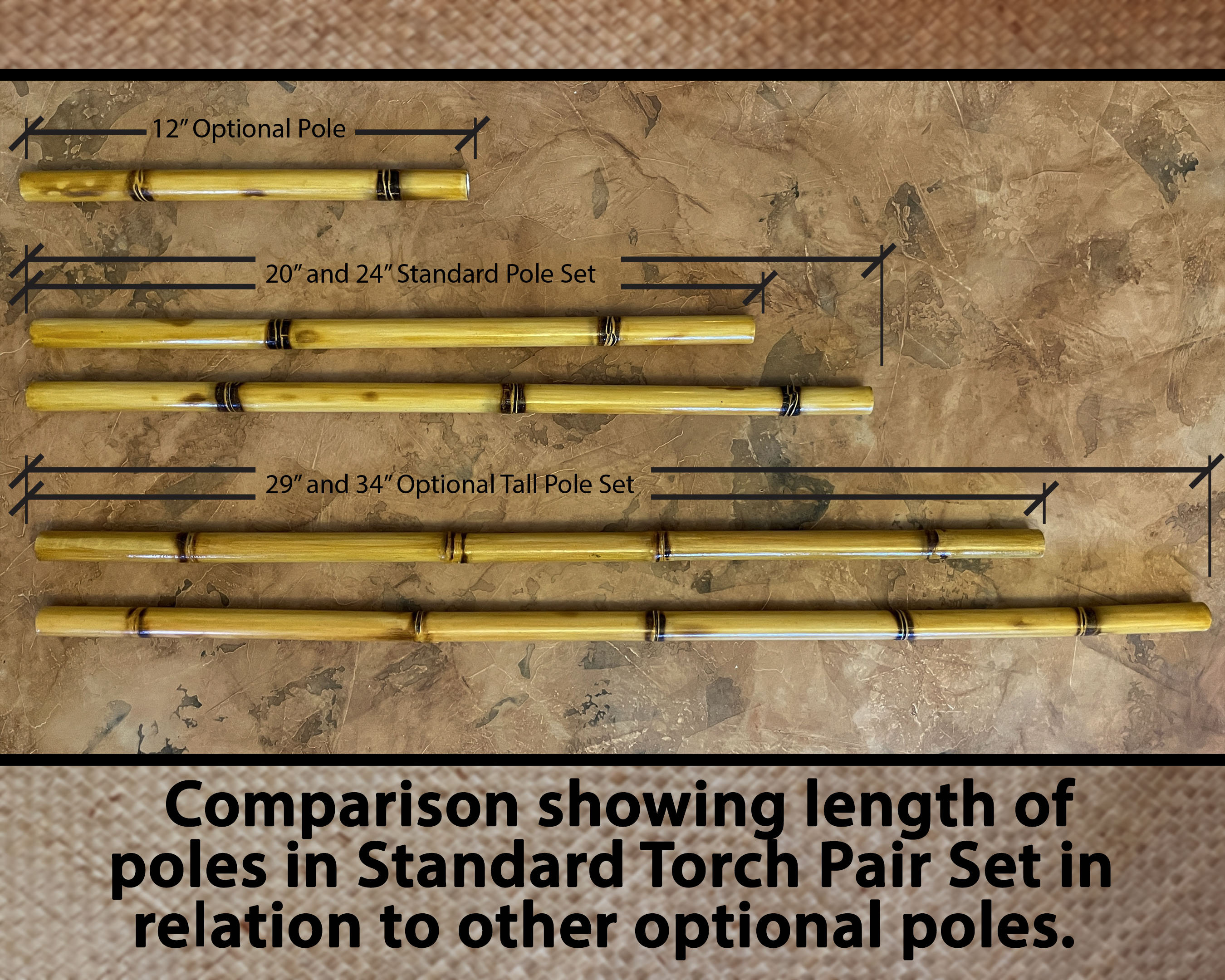 Table Base and 12 Pole Set for Tikicub Indoor Tiki Torches - Etsy