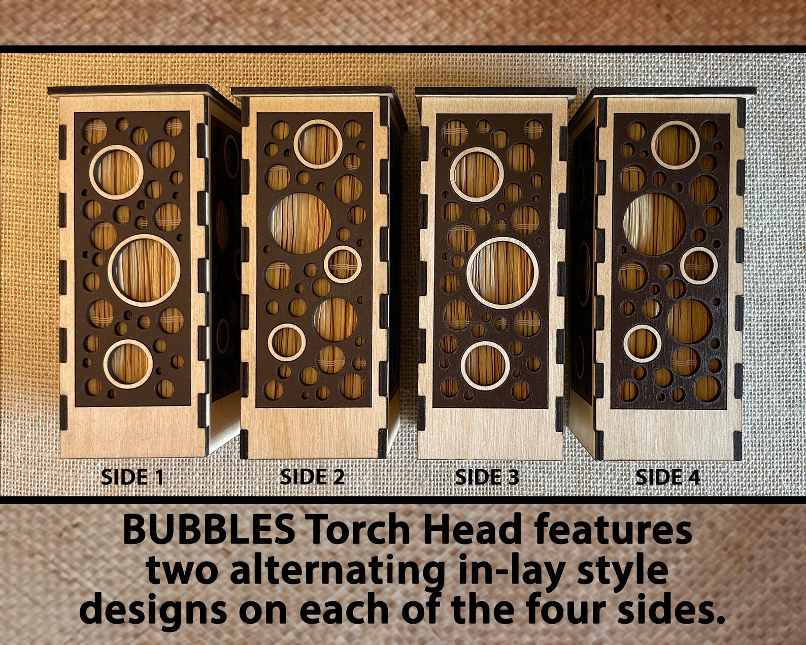 Tiki Torch Set pair Indoor Low-voltage With Original - Etsy