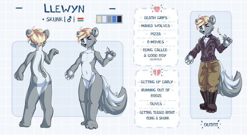 Furry Reference Sheet - Etsy