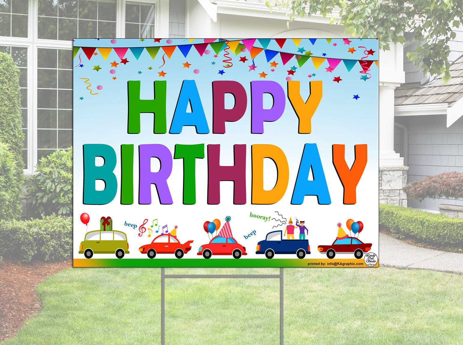 Drive by Happy Birthday Parade YARD SIGN | Thank You for Driving by ...