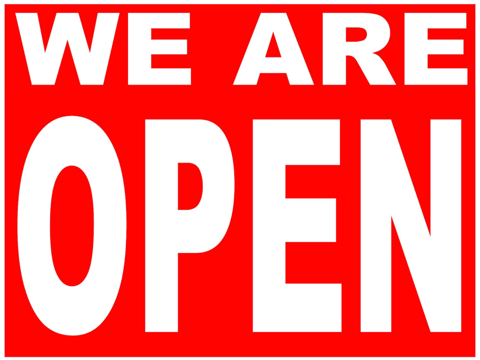 We Are Open Sign We're Open Yard Sign Business Sign | Etsy