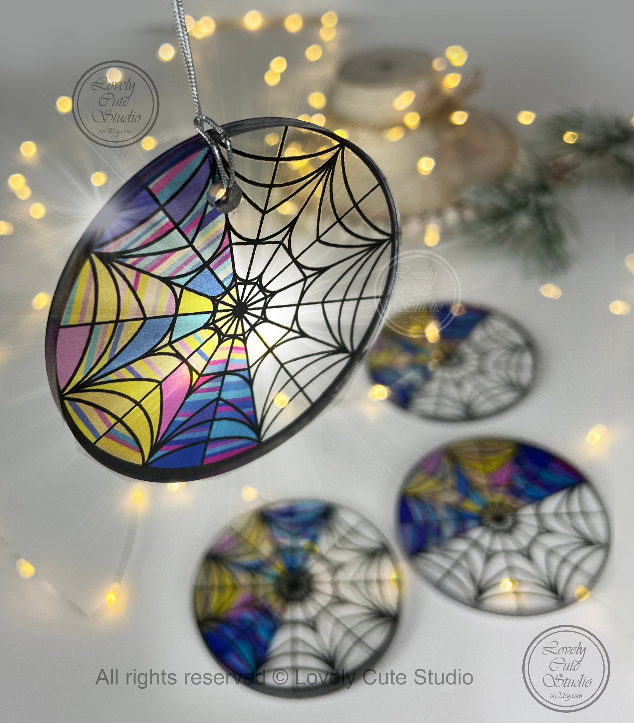 Wednesday Addams Window Decor | Addams Family Glass Ornament | Ophelia ...