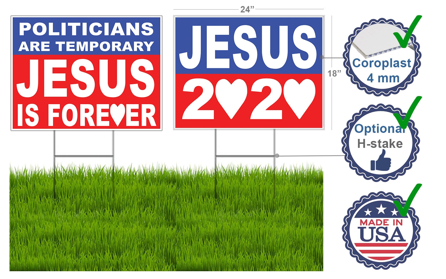 Jesus 2021 Jesus 2021 yard sign Election signs Political | Etsy