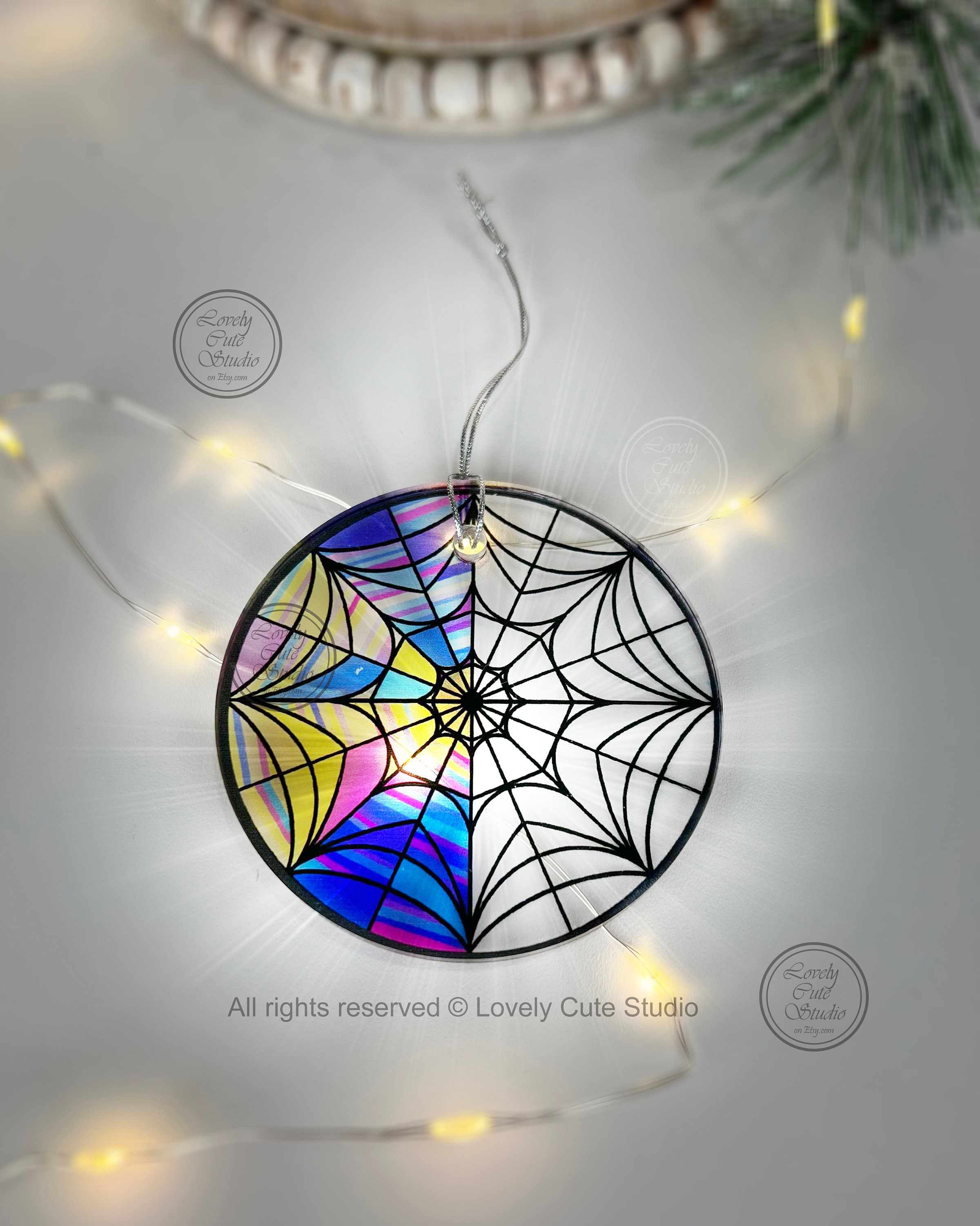 Wednesday Addams Window Decor | Addams Family Glass Ornament | Ophelia ...