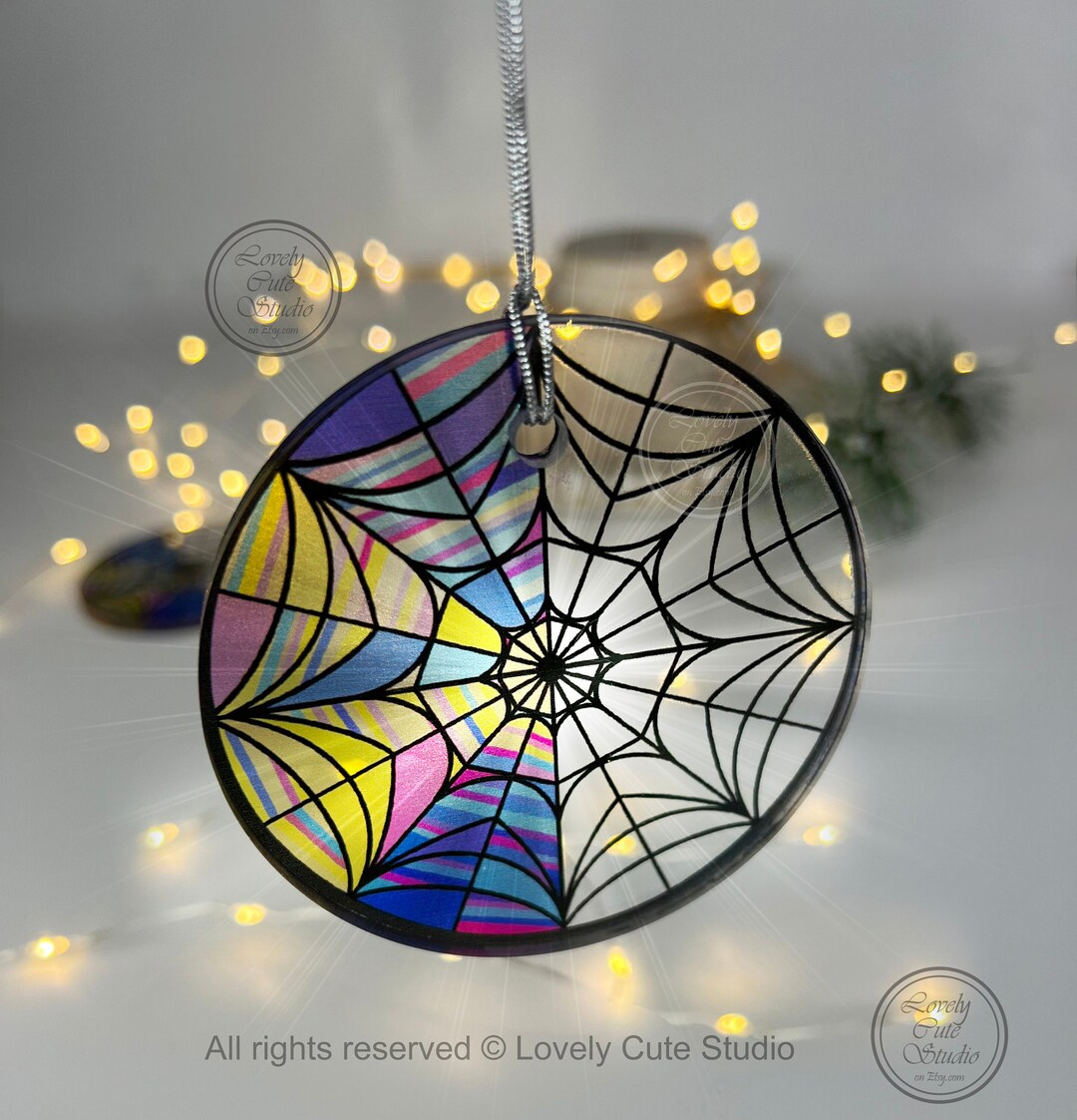 Wednesday Addams Window Decor | Addams Family Glass Ornament | Ophelia ...