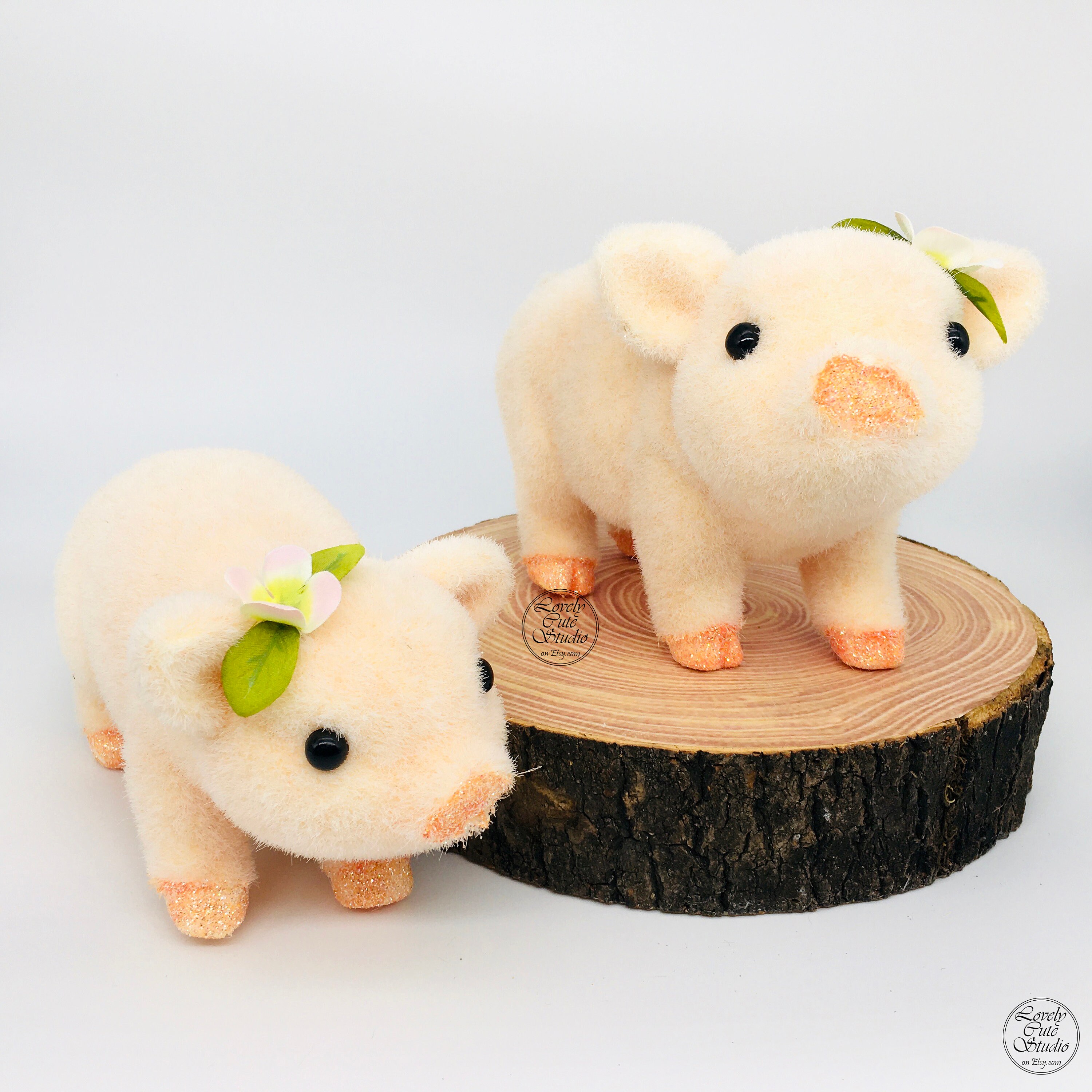 PINK PIG Figure Pig Decor Cute Piggy Animal Decor Easter Pig - Etsy