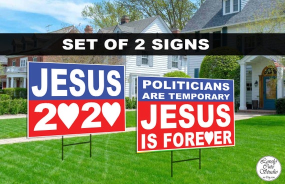 Jesus 2021 Jesus 2021 yard sign Election signs Political | Etsy