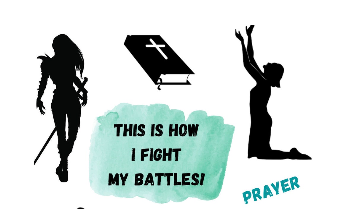 Fearless this is How I Fight My Battles Printable for Bible | Etsy