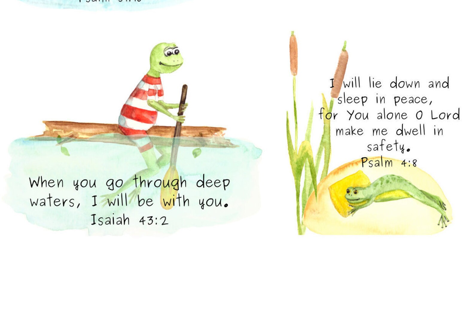 Bible Journal Frog Printable for Illustrated Faith Scripture | Etsy