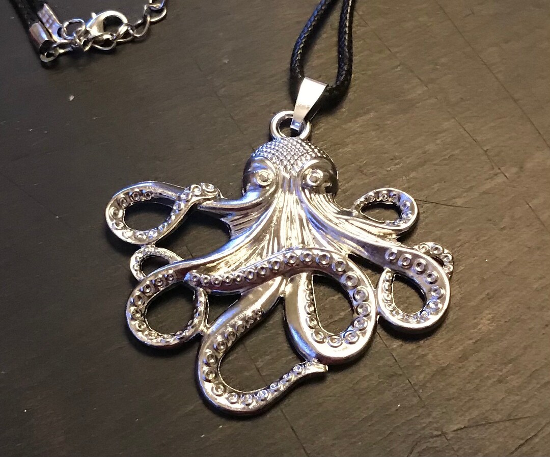 Octopus Pendant Necklace Steampunk Necklace Octopus Necklace Octopus ...