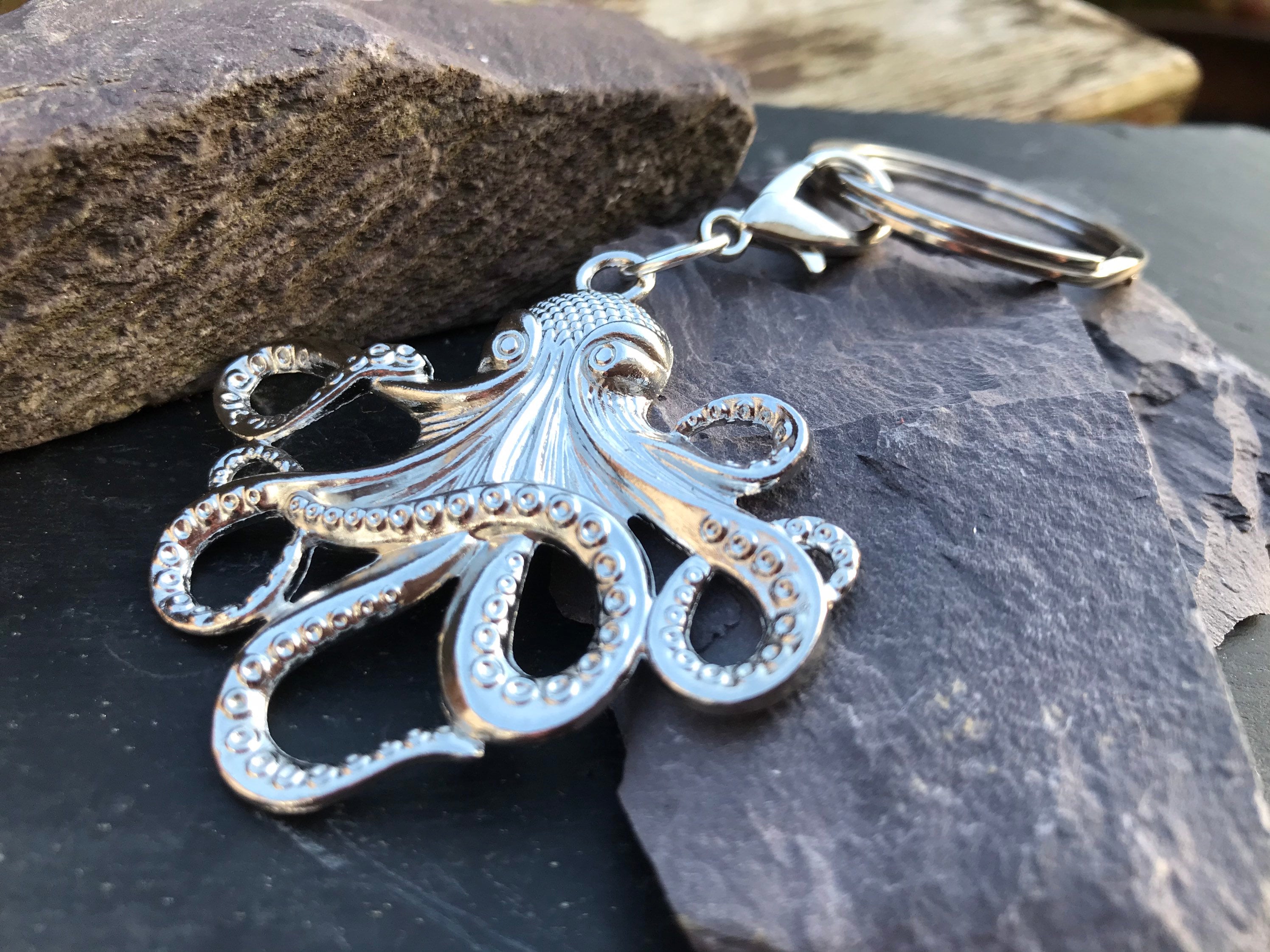 Octopus Keyring Giant Squid Keyring Hydra Keyring Steampunk - Etsy UK