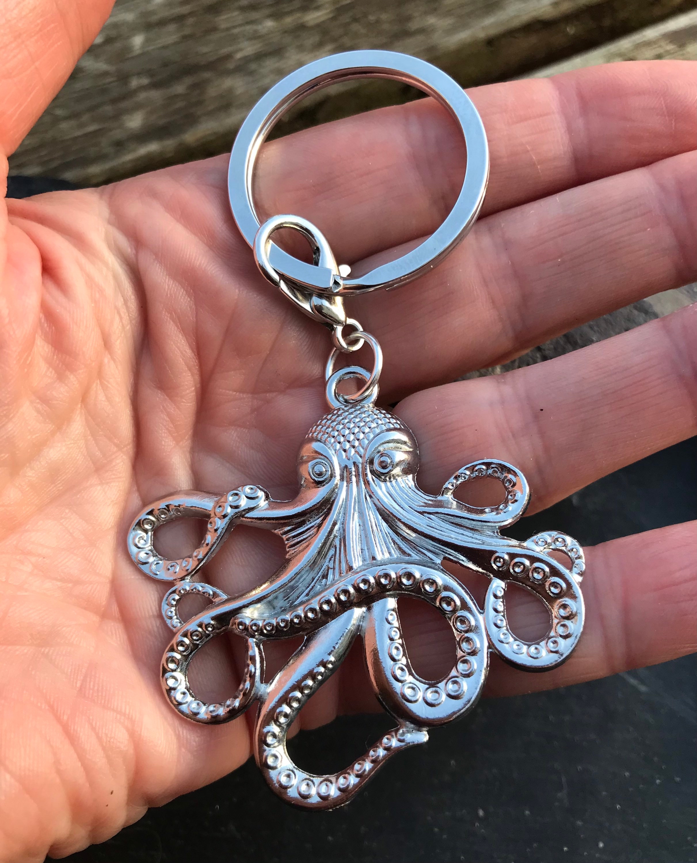 Octopus Keyring Giant Squid Keyring Hydra Keyring Steampunk - Etsy UK