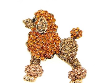 Poodle Brooch Pin - Etsy