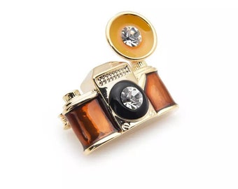 Camera Brooch - Etsy