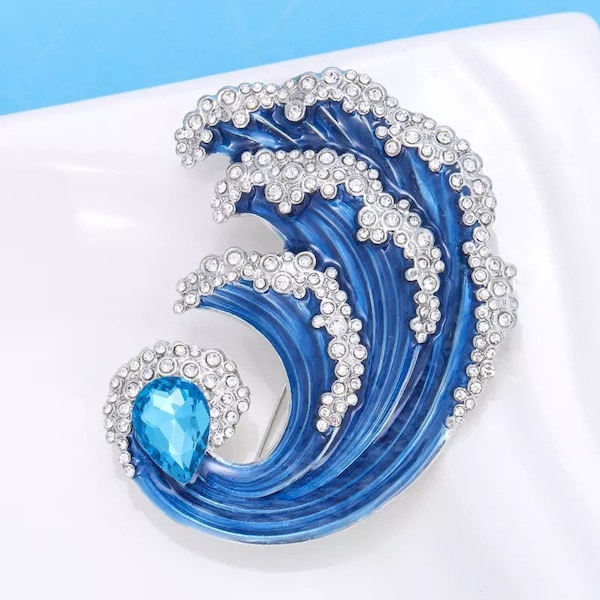 Blue Ocean Waves - Etsy