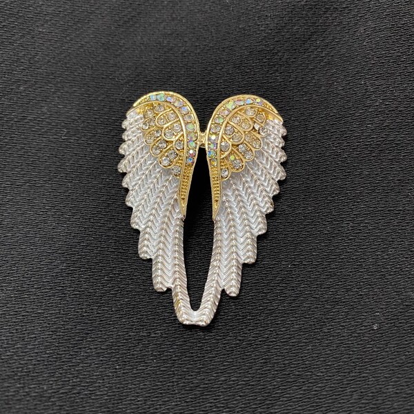 Rhinestone Angel Pin - Etsy