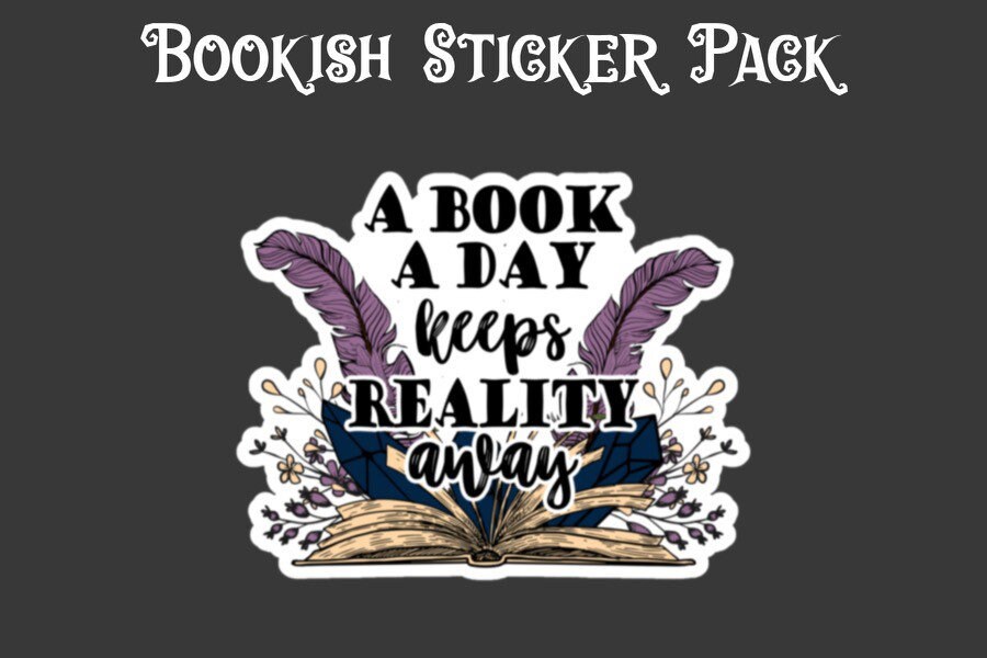Bookish Witch Sticker Pack Reader Gifts Kindle Decal - Etsy