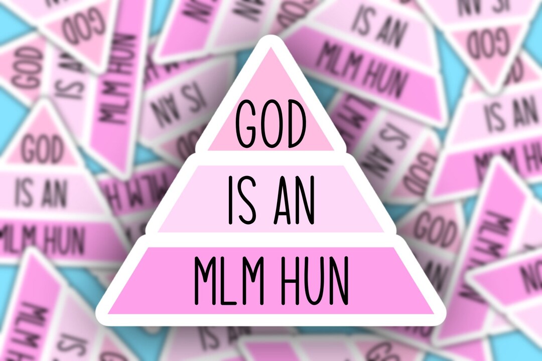 God is an MLM Hun Sticker Atheist Agnostic Satanic Water - Etsy