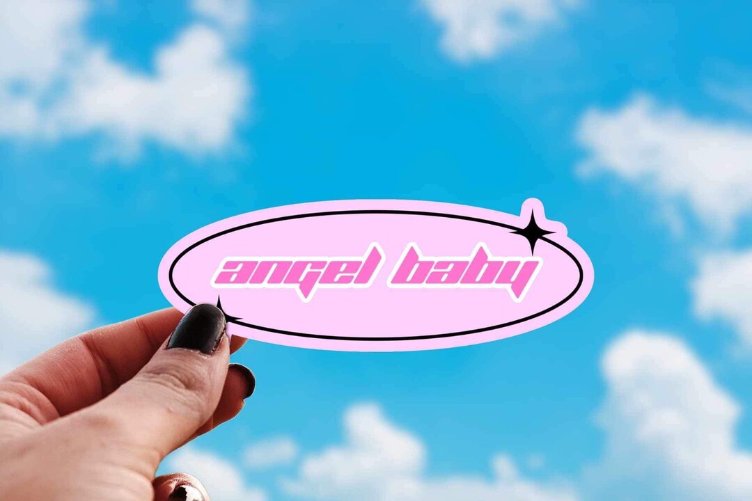 90s Vending Machine Sticker Angel Baby Y2k Holographic - Etsy