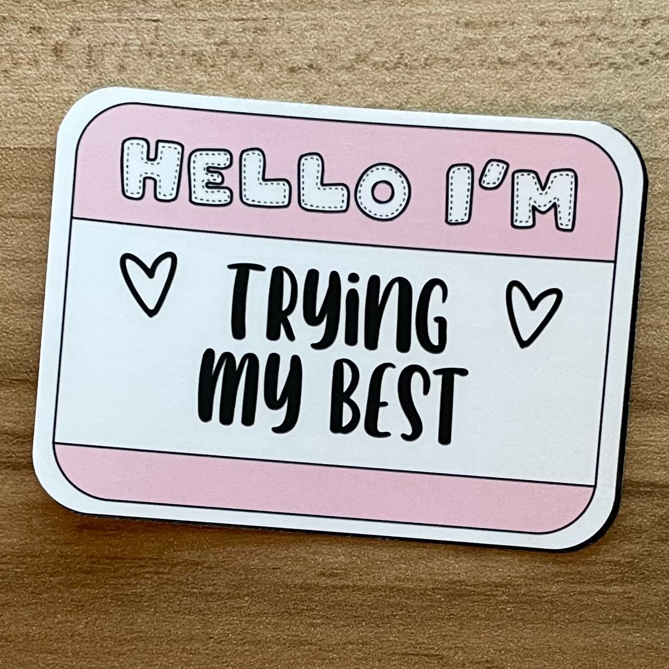 Cute Name Tag Water Bottle Sticker Funny Laptop Decals Mental Health ...