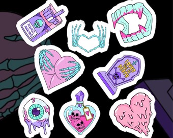 Goth Cute Stickers - Etsy