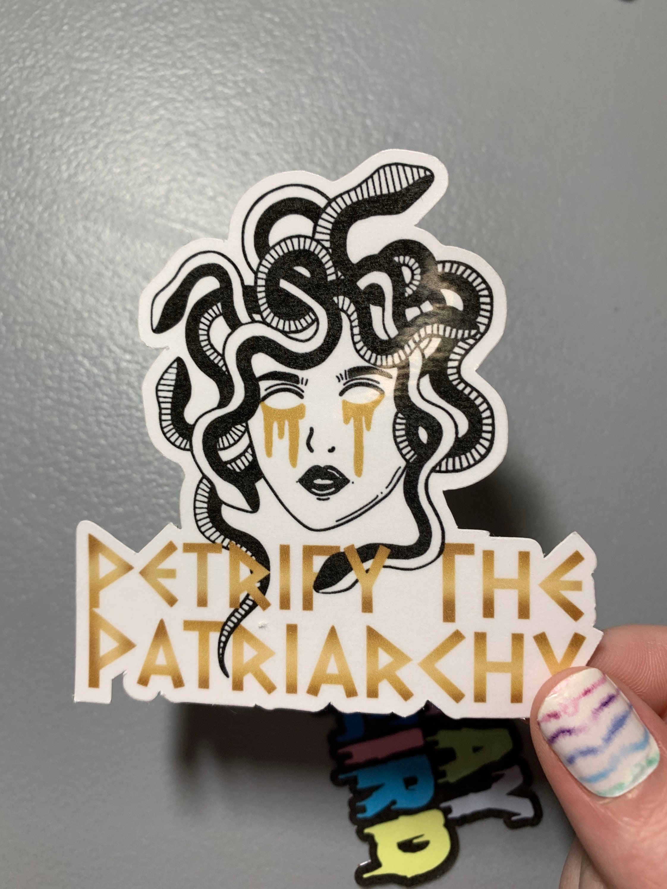 Medusa Laptop Sticker SA Survivor Decal Petrify the - Etsy