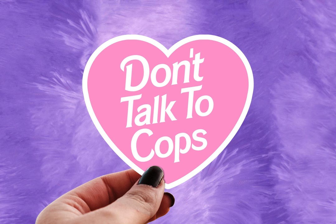Don’t Talk to Cops Sticker, ACAB Water Bottle Decal, Defund Police ...