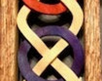 Triquetra Mobius Strip-like Wood Carving Trefoil Math Sculpture Celtic ...