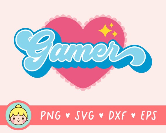Girl Gamer SVG Cut Files for Cricut & Silhouette Trendy Gamer | Etsy
