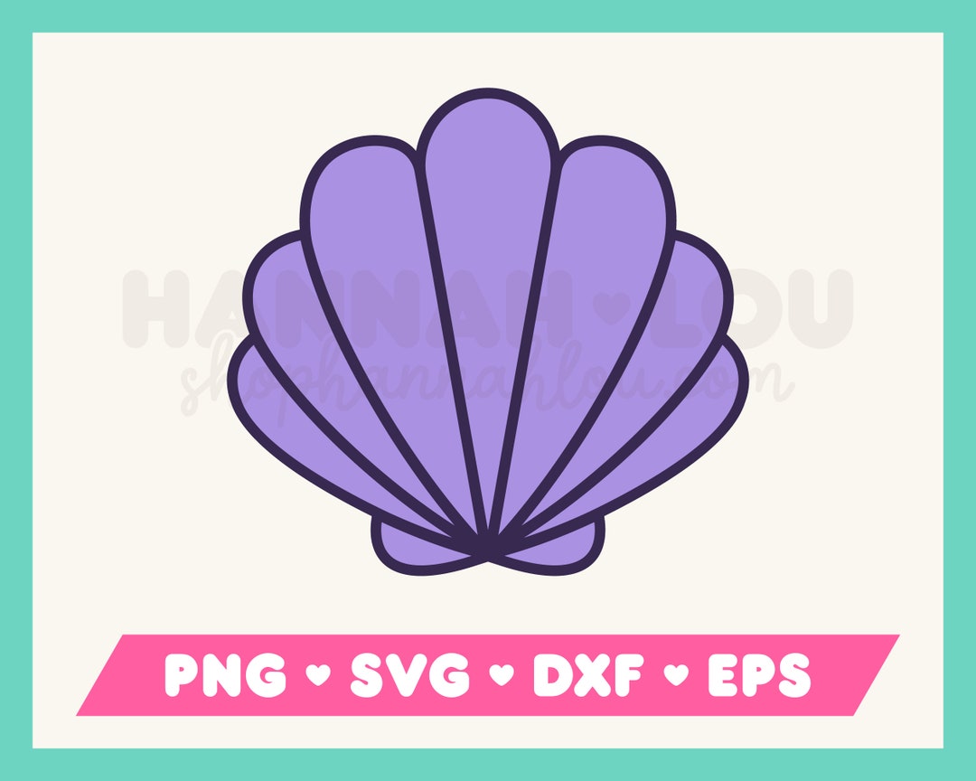 Seashell SVG, Clam Shell SVG, Seashell PNG, Shell Cut File, Sea Shell ...