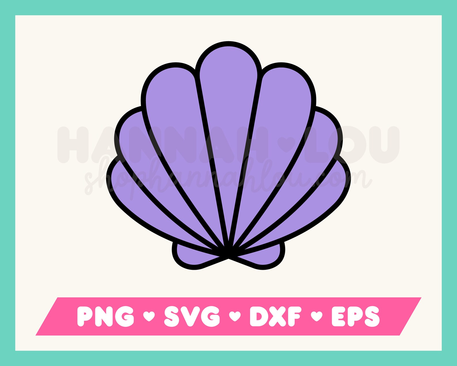 Seashell SVG, Clam Shell SVG, Seashell PNG, Shell Cut File, Sea Shell ...