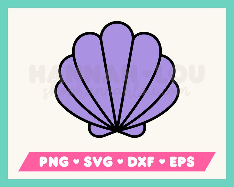 Seashell SVG, Clam Shell SVG, Seashell PNG, Shell Cut File, Sea Shell ...