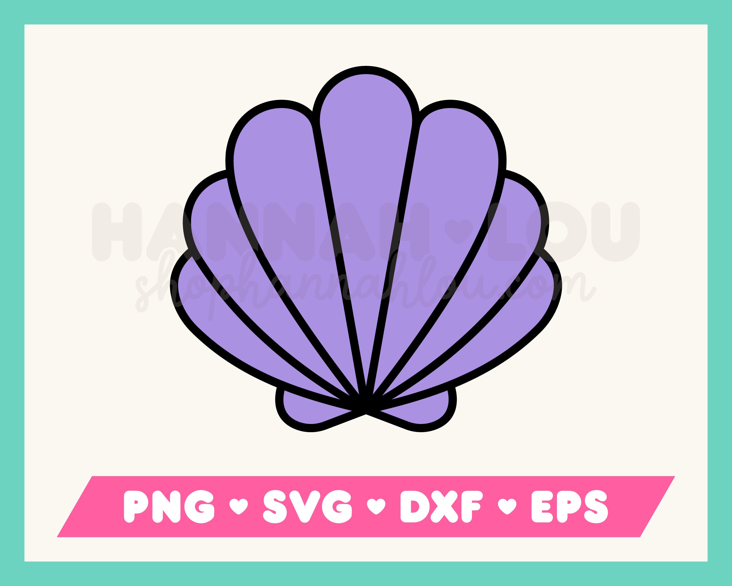 Seashell SVG, Clam Shell SVG, Seashell PNG, Shell Cut File, Sea Shell ...