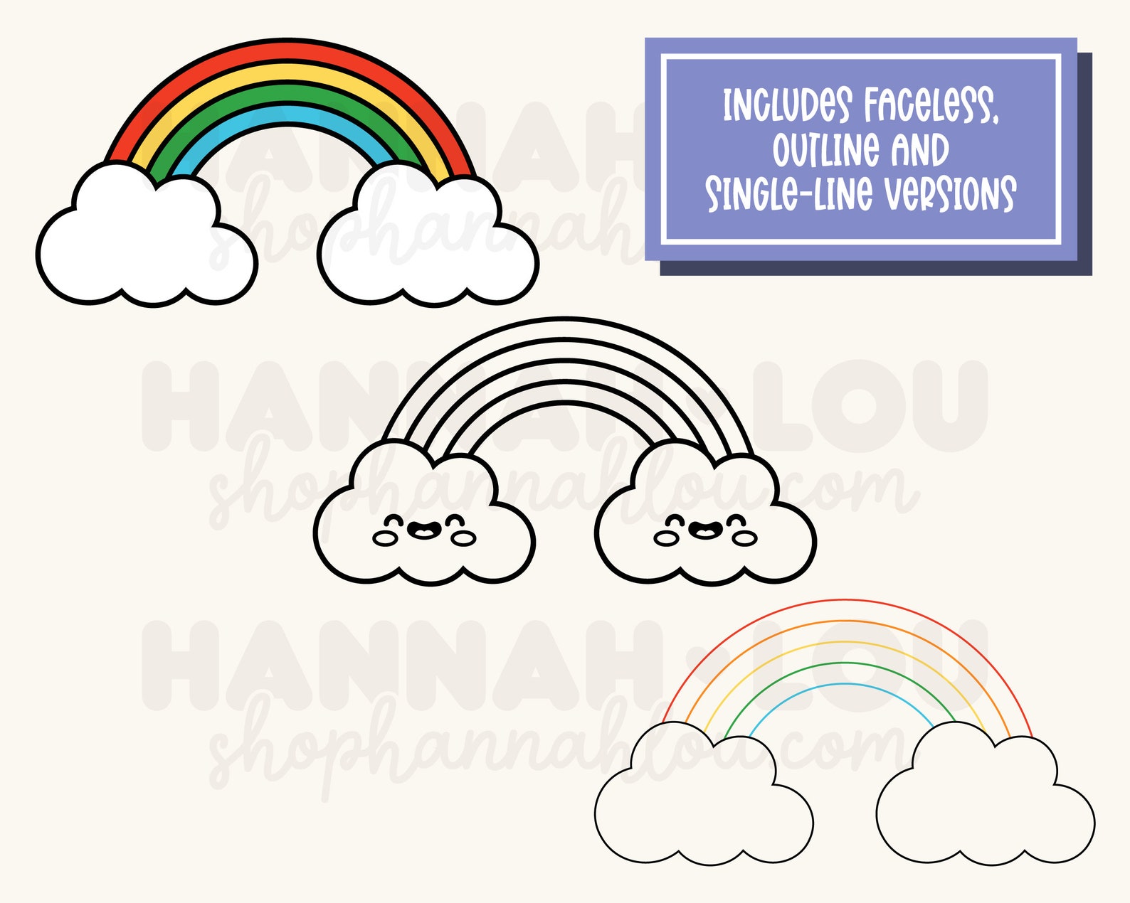 Kawaii Weather SVG Files for Cricut, Cute Weather Clip Art, Kawaii Clip ...