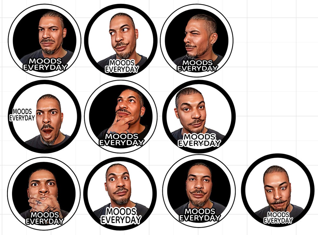 10 Moods Everyday Coasters Circle Neoprene Coasters - Etsy