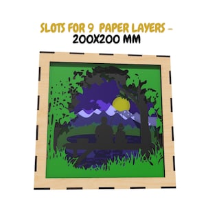 Template for a Shadow Box With Spacers, Suitable for CNC or Laser ...