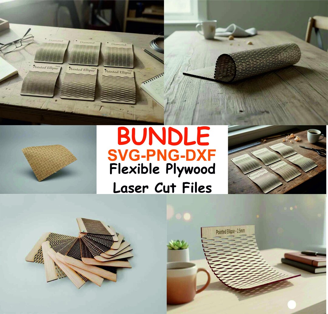 25 Flexible Living Hinges Laser Cut Files, Flexible Laser Cut Patterns ...