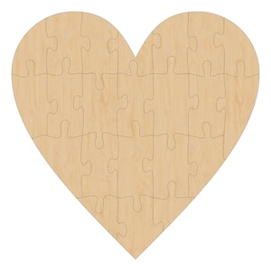 Laser Cut Puzzle File Set of 5 SVG Heart Puzzles. Xtool Puzzles ...