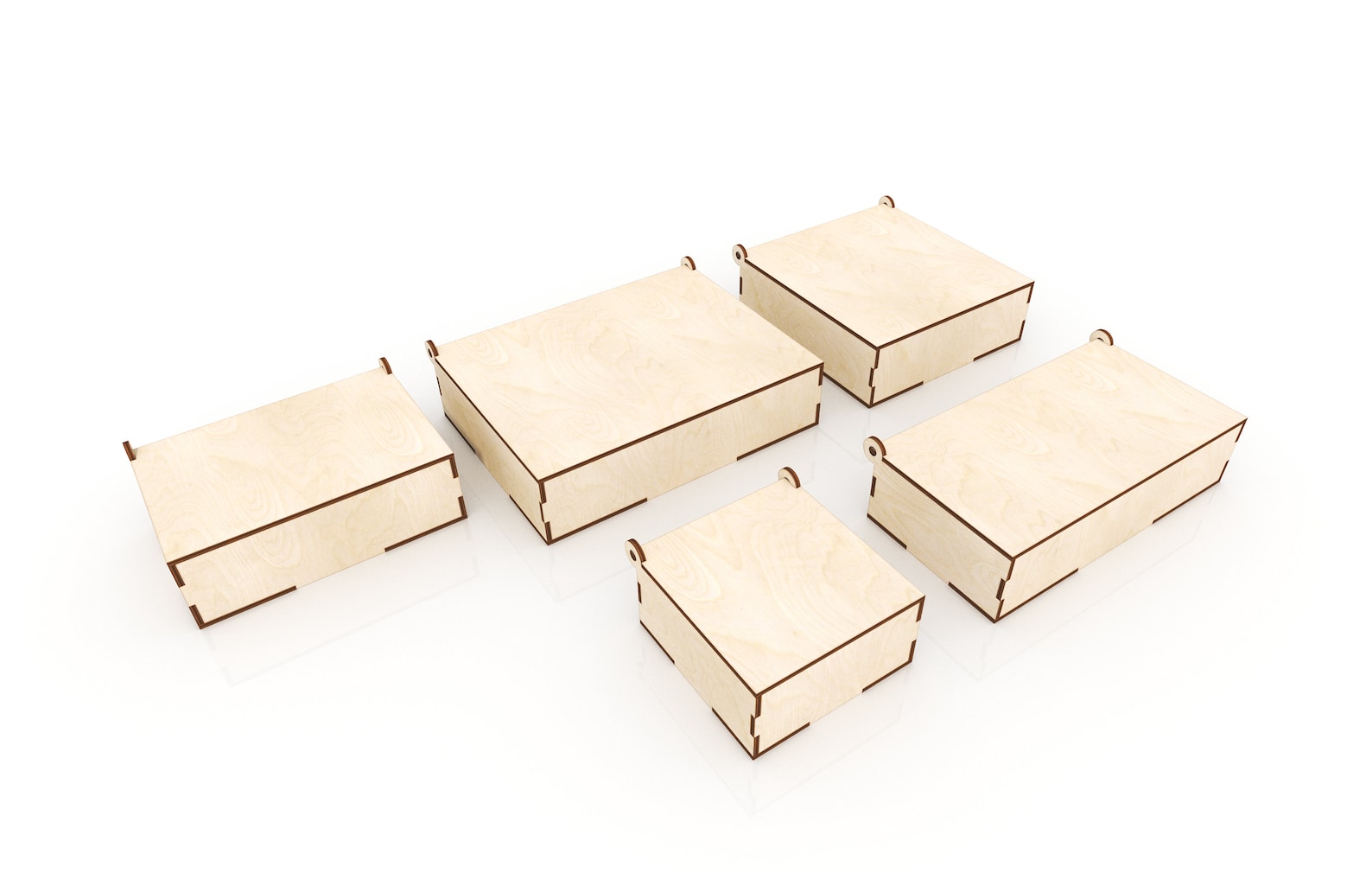 Laser Cutting Box by Size, Custom Box, Hinged Lid Boxes, Custom Wood ...