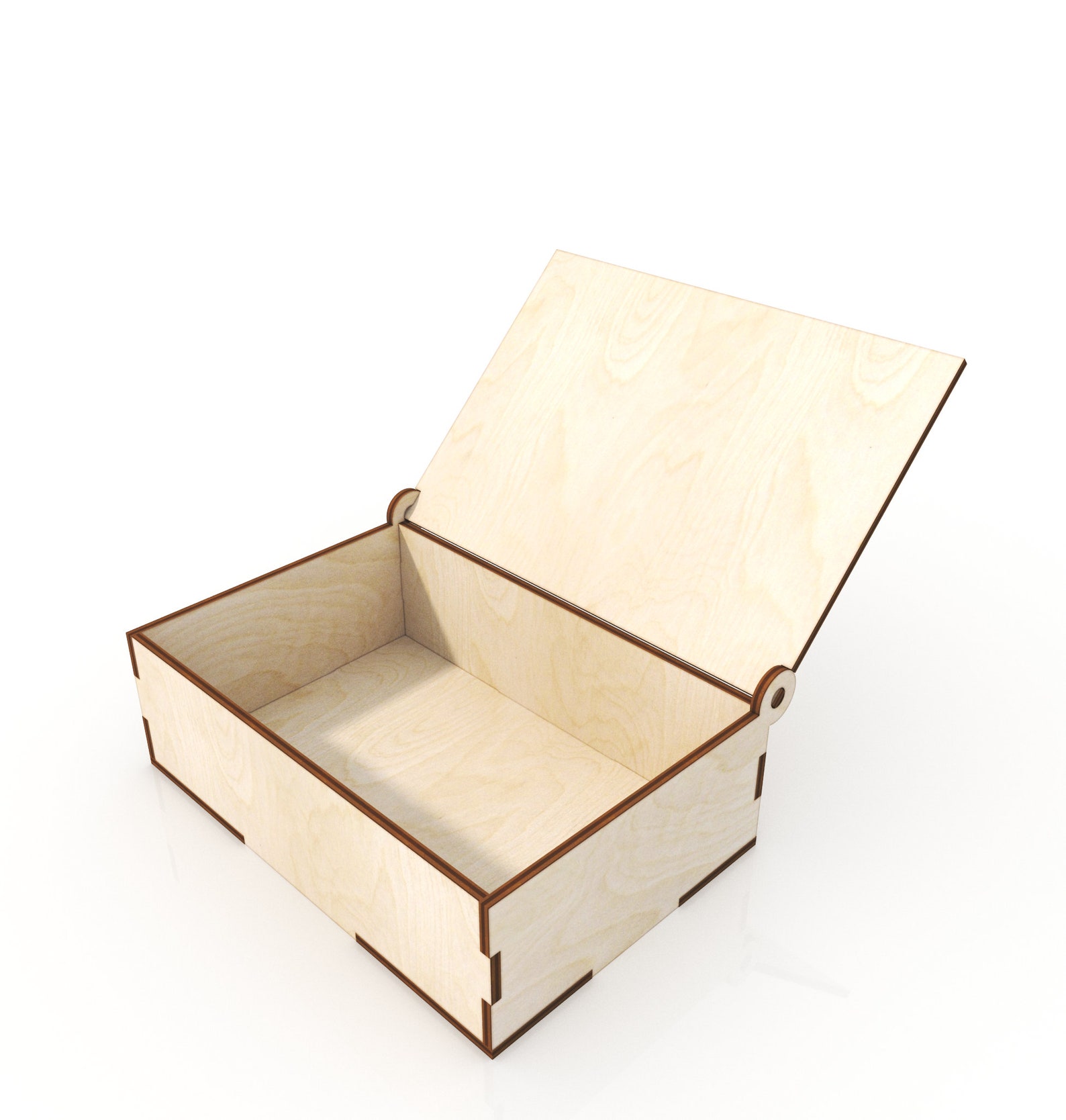Laser Cutting Box by Size Custom Box Hinged Lid Boxes - Etsy