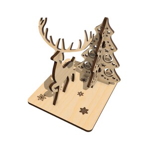Christmas Card Laser Cut Files, Christmas Tree Gift, Christmas Souvenir ...