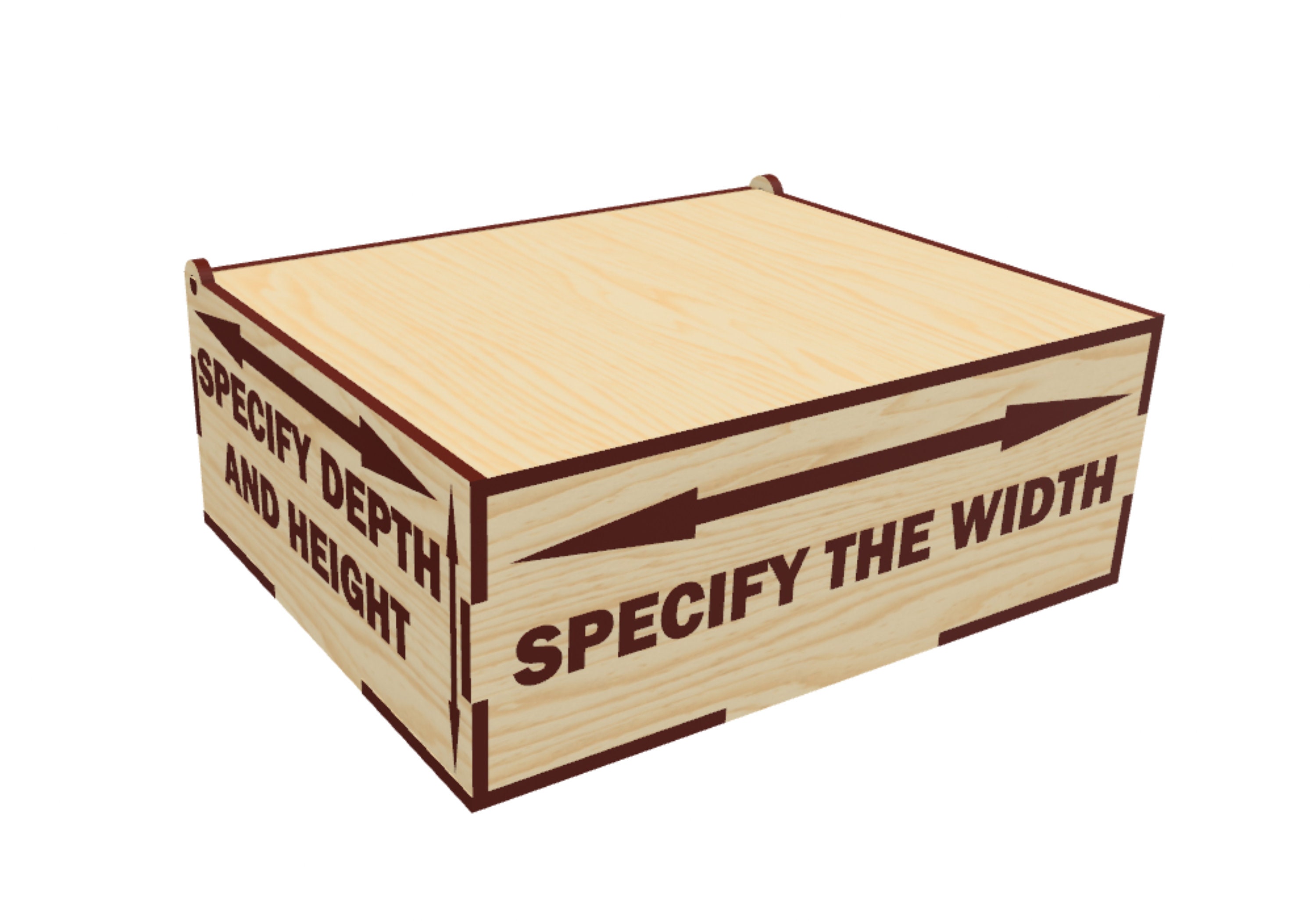Personalized Box in Size | Specify the Size You Want | Custom Wood Box ...