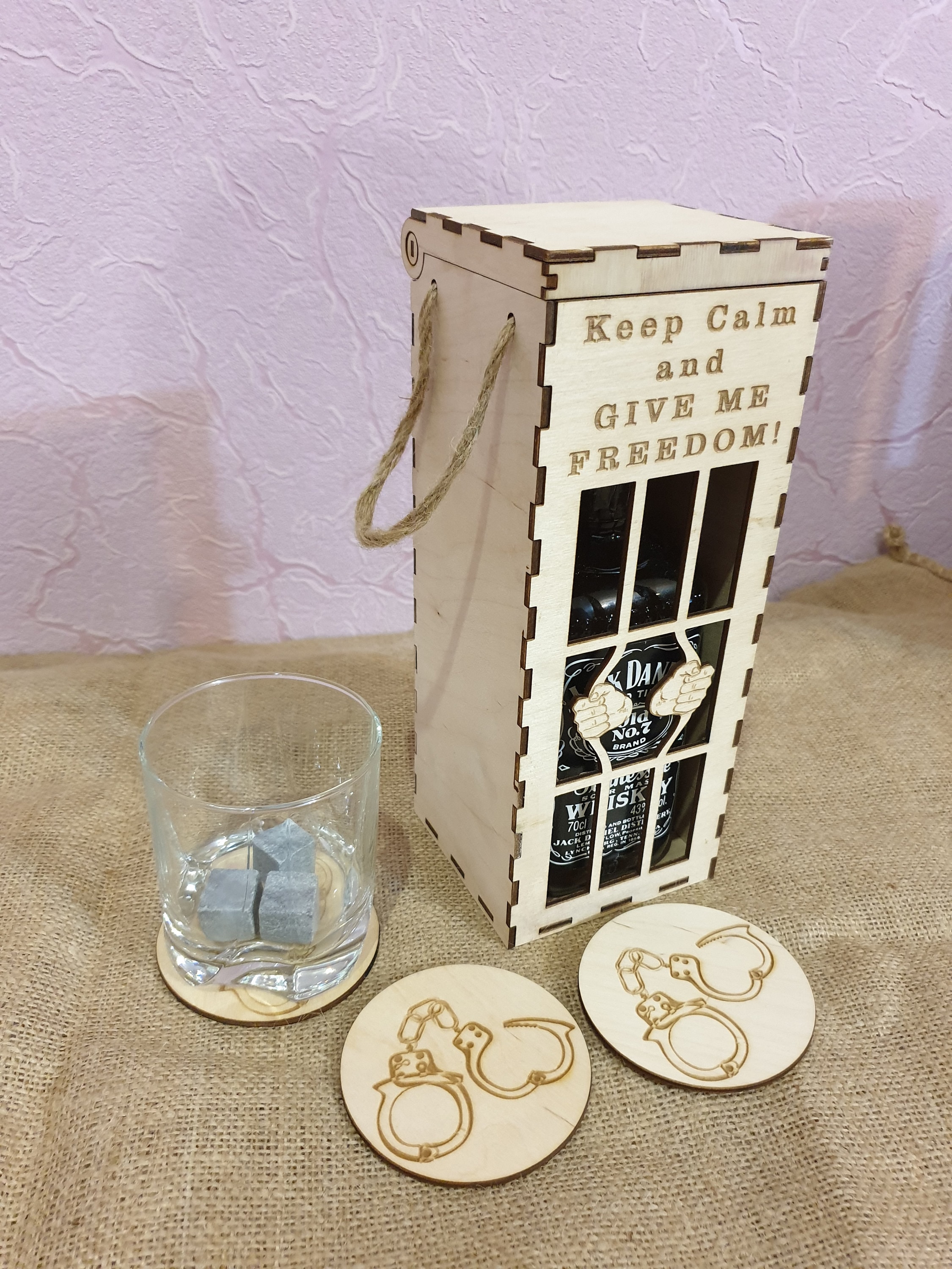Gift Box for Whiskey Gift Cup Holder. Whiskey in Prison. - Etsy