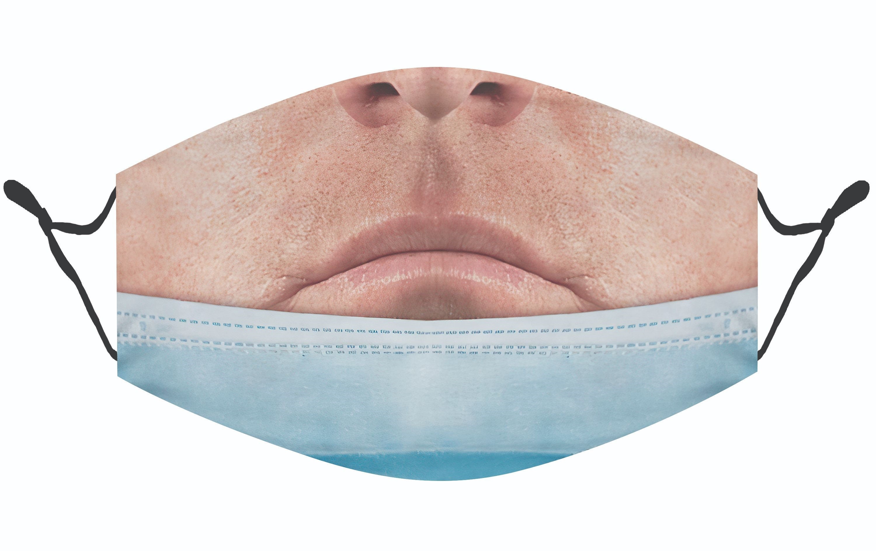 Custom Face Mask Mask Down Face Mask Pulled Down Disposable | Etsy