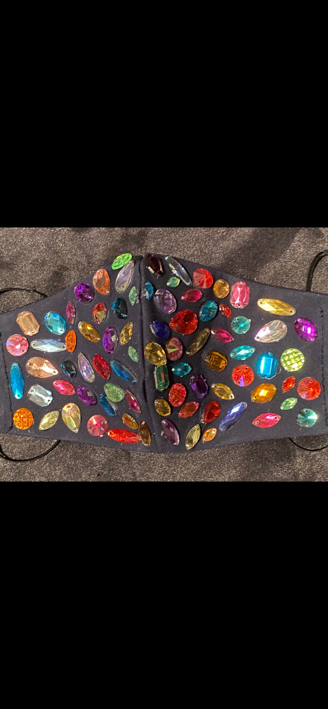 Multicolored Jeweled Mask - Etsy