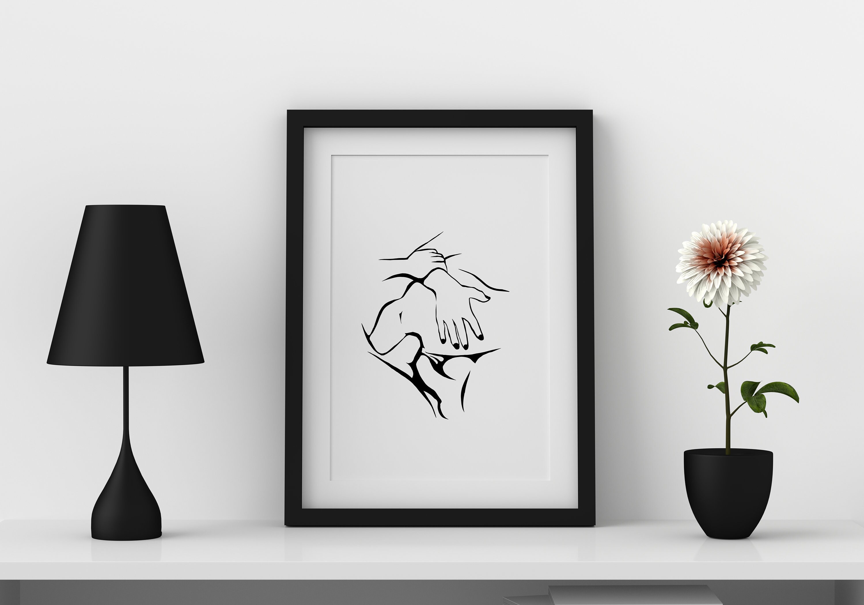Erotic Line Nude Art Sensual Modern Art Nude Sketch Drawing Etsy New Zealand