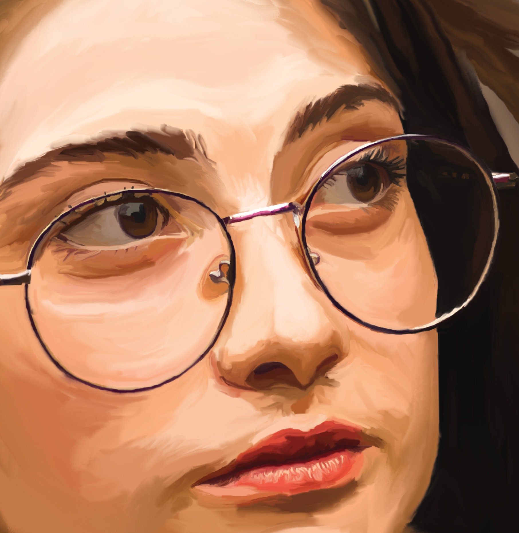 Portrait From Photo, Digital Hand Drawn Painting, Custom Digital ...