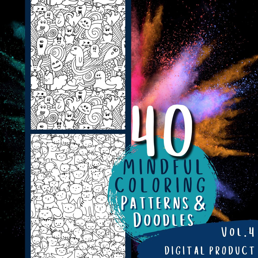 Mindful Colouring | Doodles to Color | Patterns and Doodles | Cosy ...